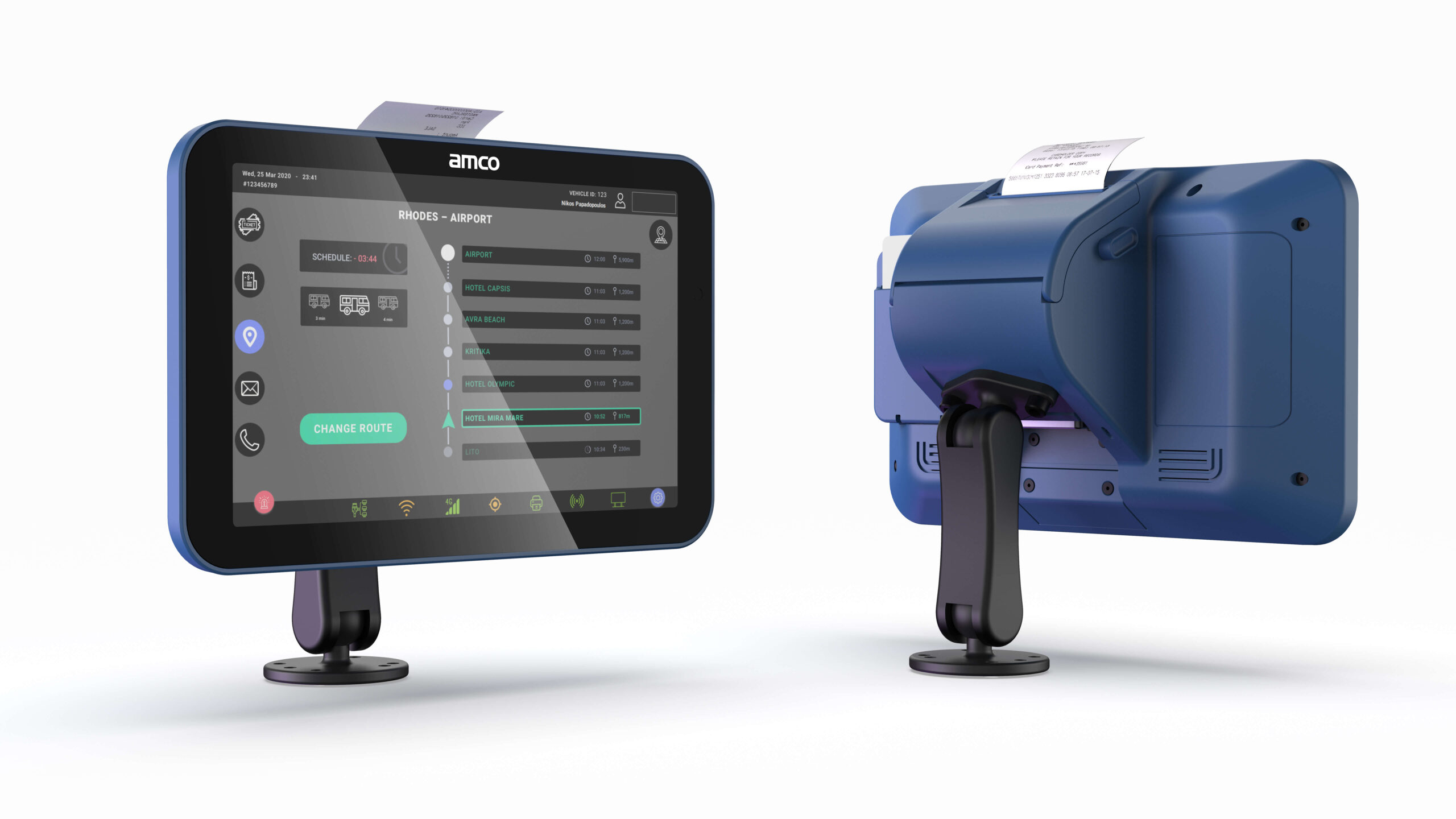 DT-360 On-Board Computer, Ticket Printer & Driver Console - AMCO